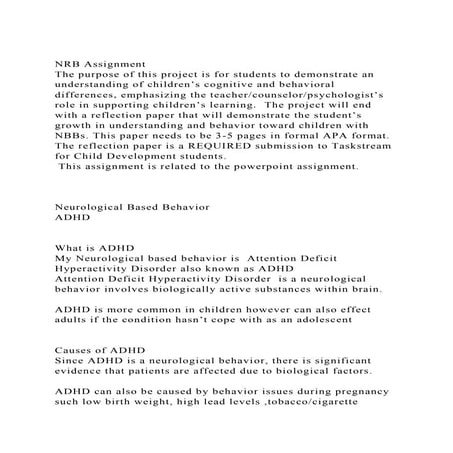 NRB AssignmentThe purpose of this project is for students to dem.docx