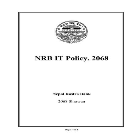 Nrb it policy_points_(english) | PDF