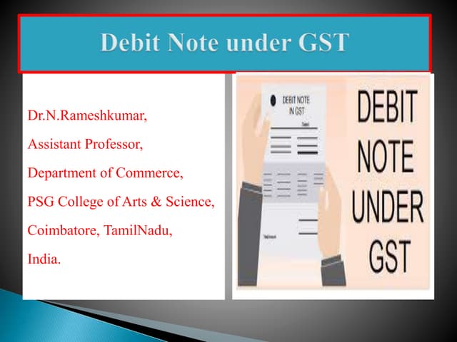 Tax invoice , credit ntote and debit note | PPTX