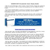 NREMT EMT Paramedic Exam Study Guide