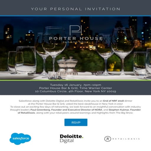 Nrf dinner invite (2) | PDF | Business Expos & Conferences | Events