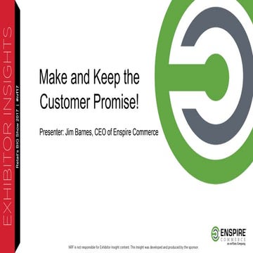 Make and Keep the Customer Promise | PPT