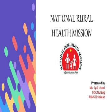 NATIONAL HEALTH MISSION | PPTX