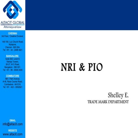 Nri and pio | PPT