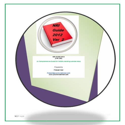 Nri guide 2012 ver 2.00 23 03-2012 | PDF