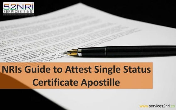 What’s the format of single status certificate india | PPT