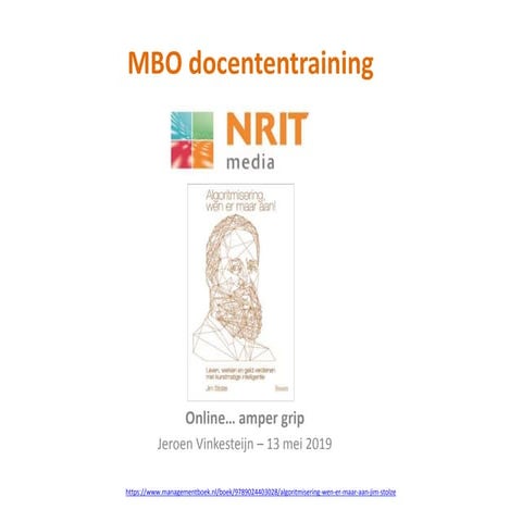 NRIT mbo docenten studiedag 13 mei 2019 Breda University | PPTX
