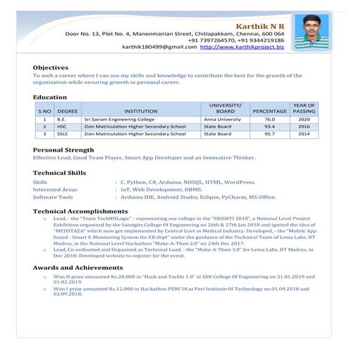 My Resume (2019) | PDF