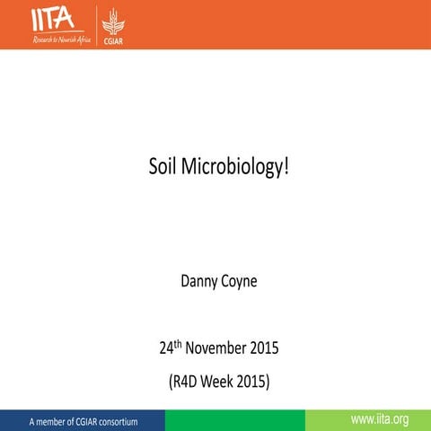 Soil Microbiology! | PDF