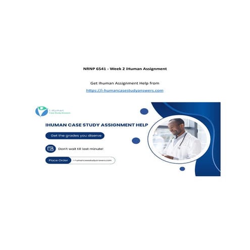 NRNP 6541 Week 2 iHuman assignment help.pdf