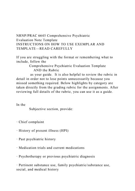 Comprehensive Psychiatric Evaluation And Patient Case Presentation.docx