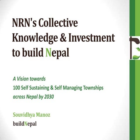 Nrn's Collective Knowledge + Investment to buildNepal @ nrn sydney 2013 ...