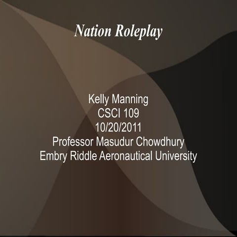 Nation Role Play | PPT