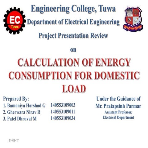 energy consumption calculator | PPTX