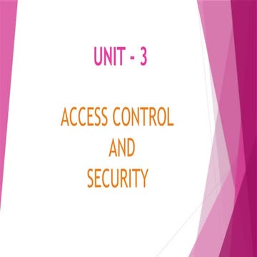 "Secure network access & threat protection" | PPTX