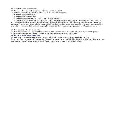 Ns 3 installation procedure | ODT