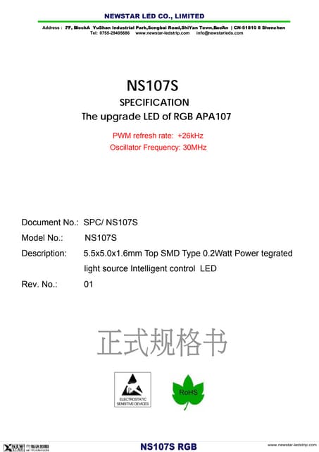 Apa107 rgb pixel led | PDF