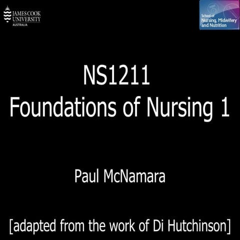 NS1211 2009 Week 1 Part 1 | PPT