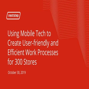 Using Mobile Tech to Create User-friendly and Efficient Work Processes ...