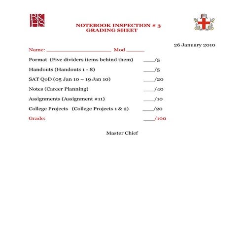 NS1 Notebook Inspection # 3 | PDF