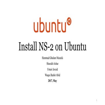Installation of NS2 on Ubuntu | PPT