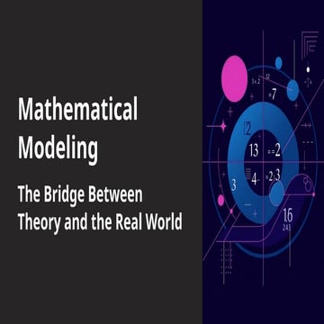 Mathematical modelling ppt | PPTX