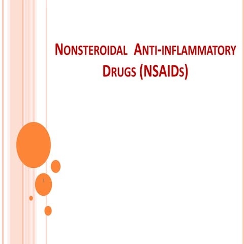 Nonsteroidal anti inflammatory drugs (NSAIDS) | PPTX