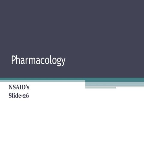Nsaid's | PPT