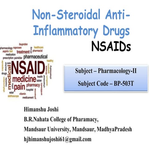 NonSteroidal Anti-Inflammatory Drugs (NSAIDs) | PPTX