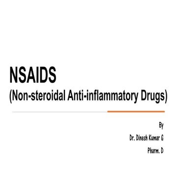 NSAIDs classification & mechanism of action | PDF