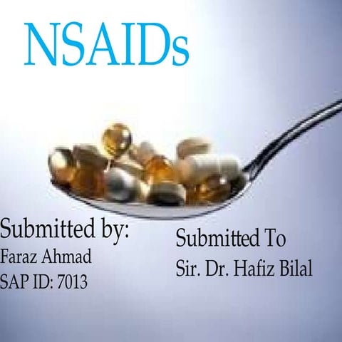 NSAIDs classification & mechanism of action | PDF
