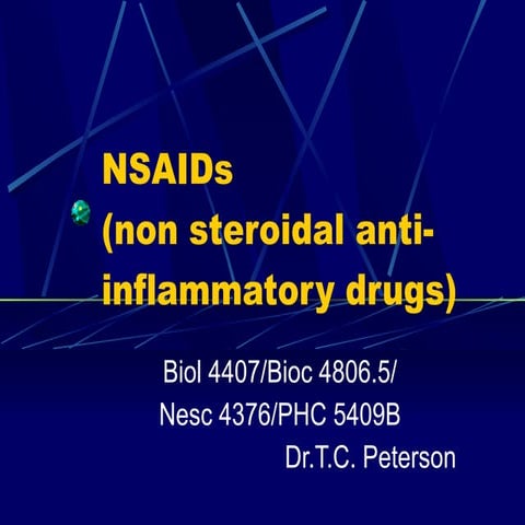 Pain and inflammation treatment with NSID drugs | PDF