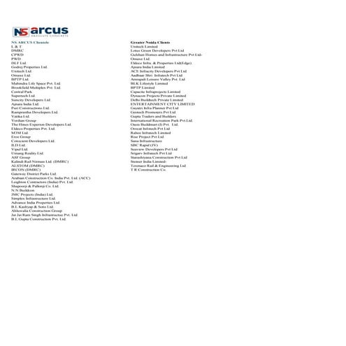 Ns Arcus Clientele | PDF