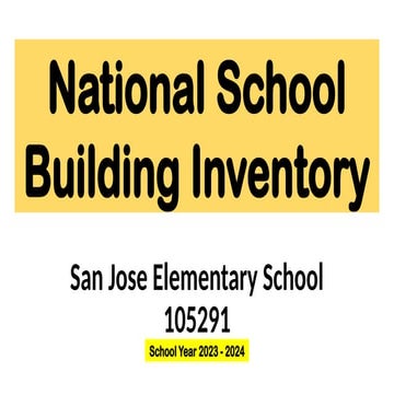National School Building Inventory files ppt | PPTX