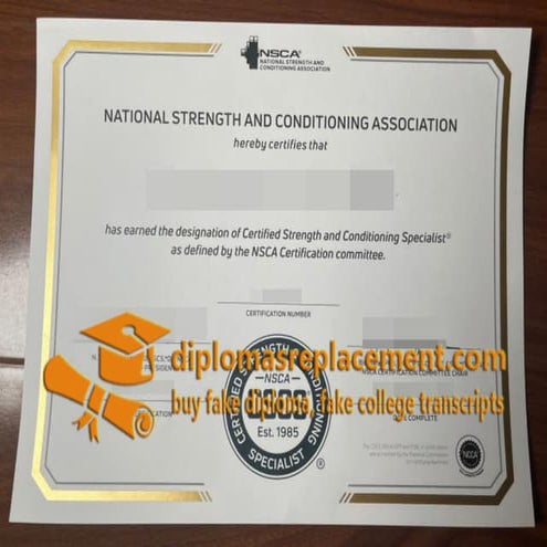 How to get NSCA Certificate replacement online? | PDF