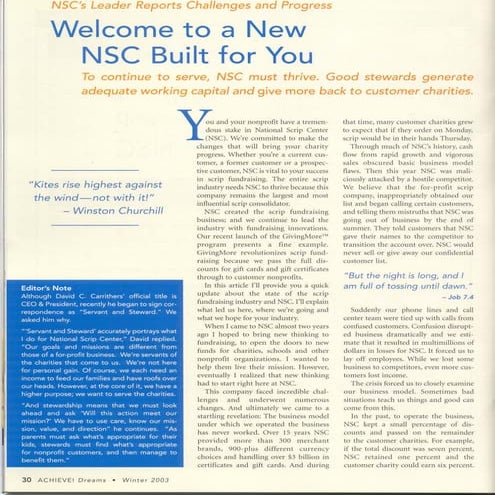 NSC Business Update by CEO | PDF