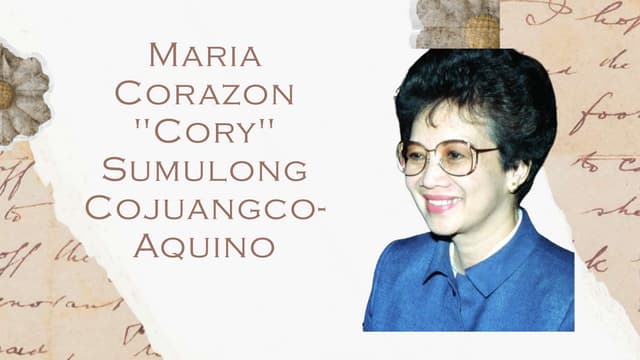 Corazon Aquino's speech | PPTX
