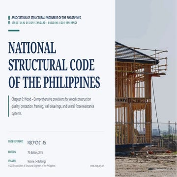 Comprehensive Guide to Wood Construction Standards in the NSCP 2015 | PDF