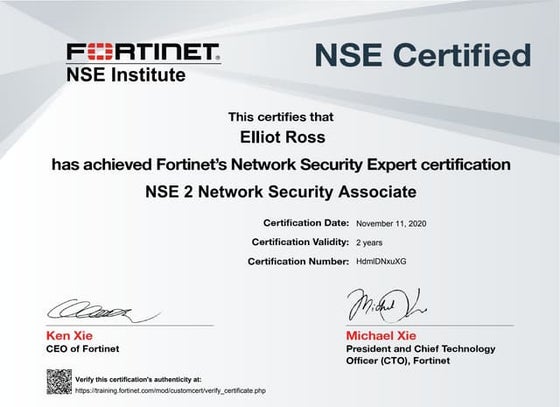 Fortinet Network Security Expert Level 1: Certified Associate | PPT