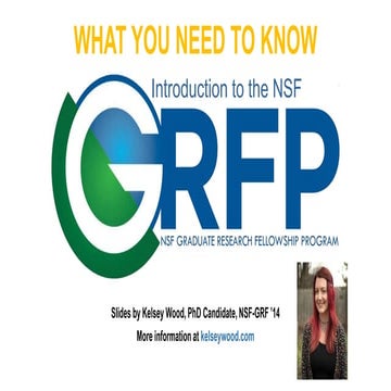 NSF-GRFP: What you need to know | PPTX