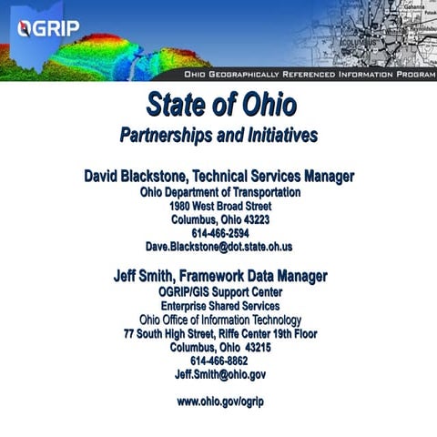 State of Ohio: Partnerships and Initiatives | PPT
