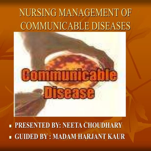 Ppt Communicable Diseases And Prevention Powerpoint Autumn And Winter