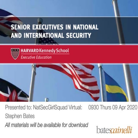 Senior Executives in National and International Security | PDF