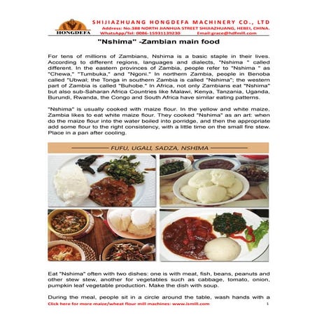 Nshima zambian main food | PDF | Africa Travel | Travel Locations