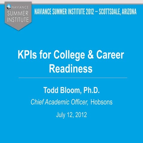 KPIs for College and Career Readiness | PPT