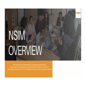 NSIM SERVICE OVERVIEW-DIGITAL MARKETING IN INDIA | PDF
