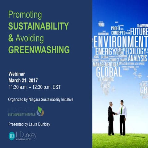 Promoting Sustainability & Avoiding Greenwashing | PPTX