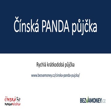 Cinska PANDA pujcka | PPTX