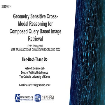 [NS][Lab_Seminar_250414]Geometry Sensitive Cross-Modal Reasoning for Composed Query Based Image ...