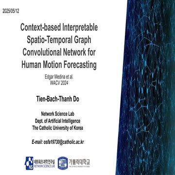 [NS][Lab_Seminar_250512]Context-based Interpretable Spatio-Temporal ...